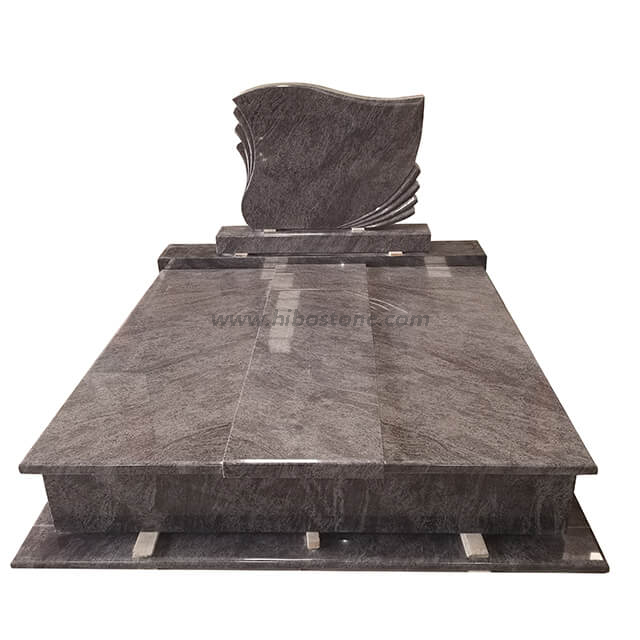 Bahama Blue Granite Double Tombstone - Buy Bahama Blue Granite Monument ...