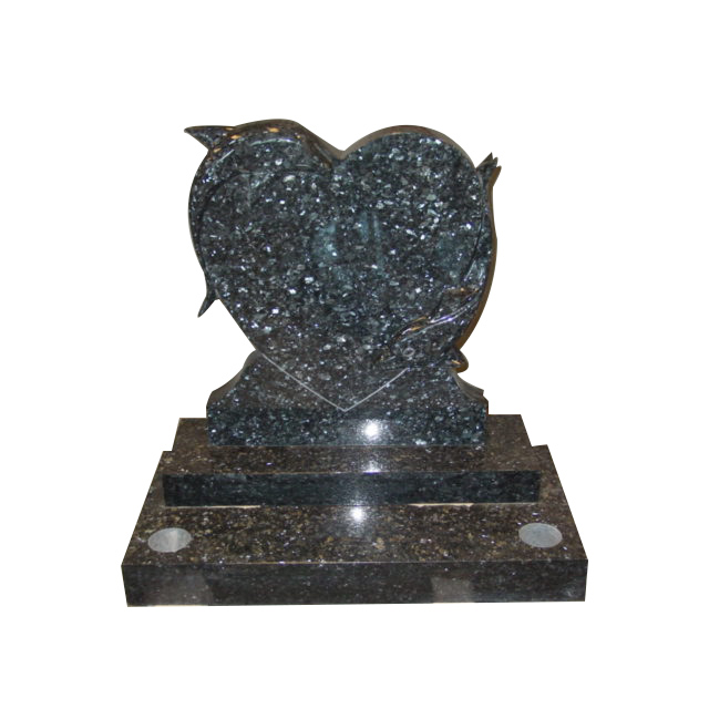 Emerald Green Granite Headstone With Hand Carved Dolphin from China ...